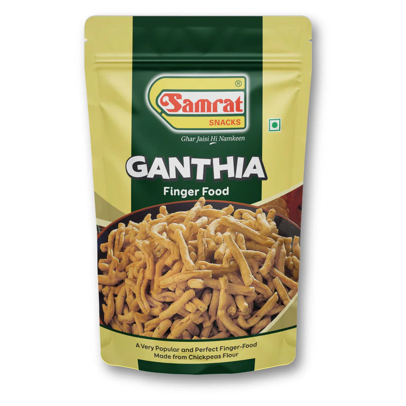 Samrat Namkeen Ganthia 450 gms | Crispy Traditional Gujarati Snack