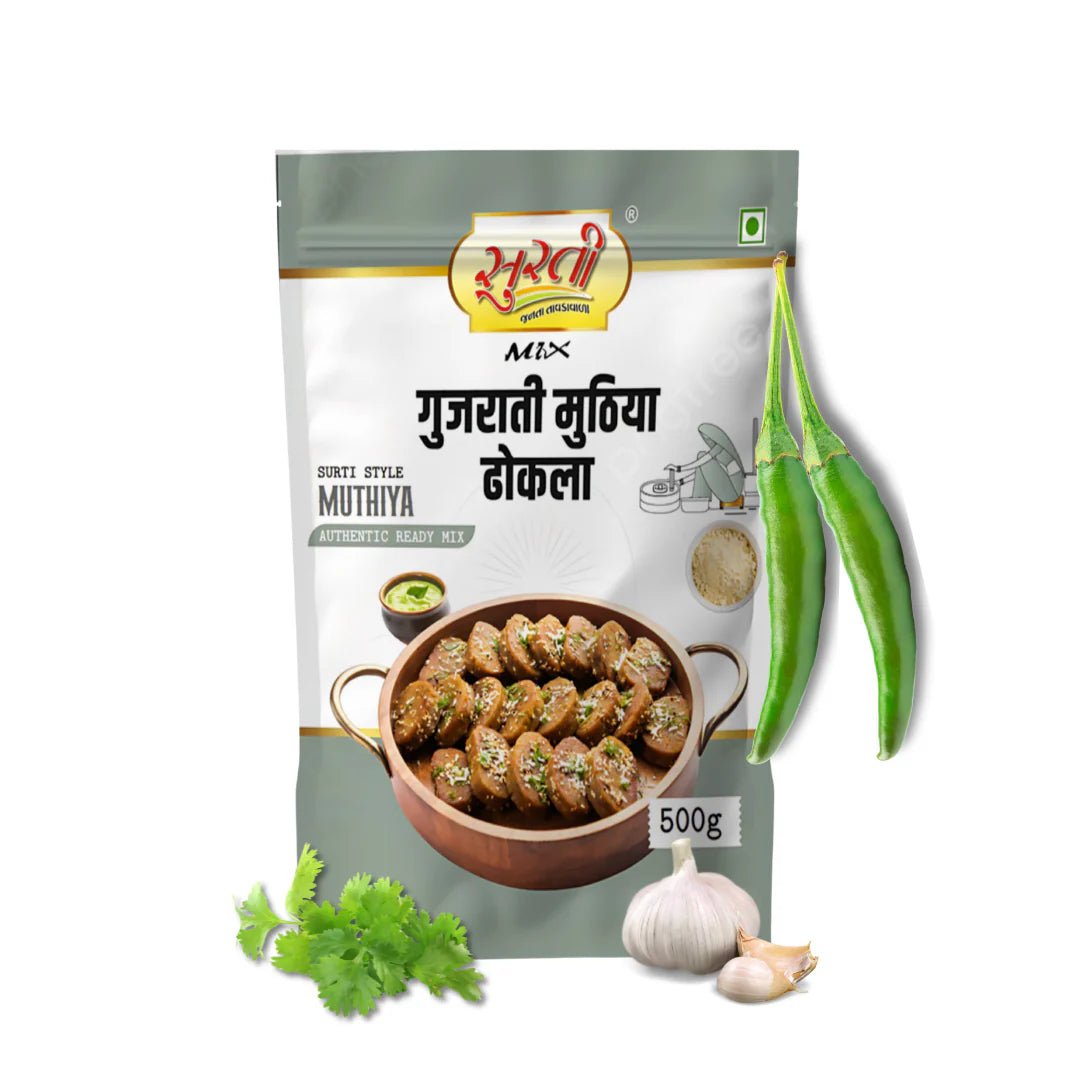 Surtimix Gujarati Muthiya Dhokla Aata | Healthy Snack | Ready to Eat 500g