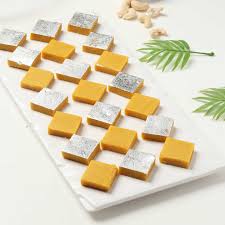 Azad Sweets Kesar Kaju Katli 500 gms | Premium Saffron Cashew Sweet